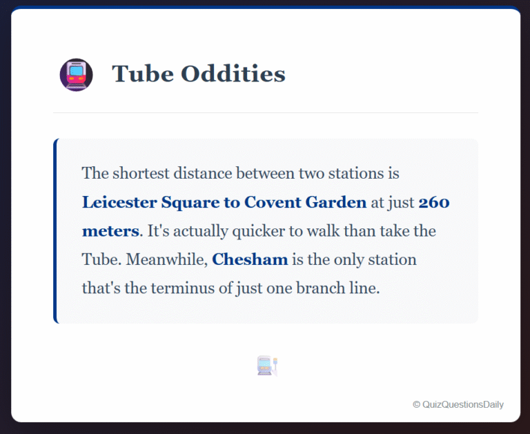55+ Easy London Quiz Questions and Answers