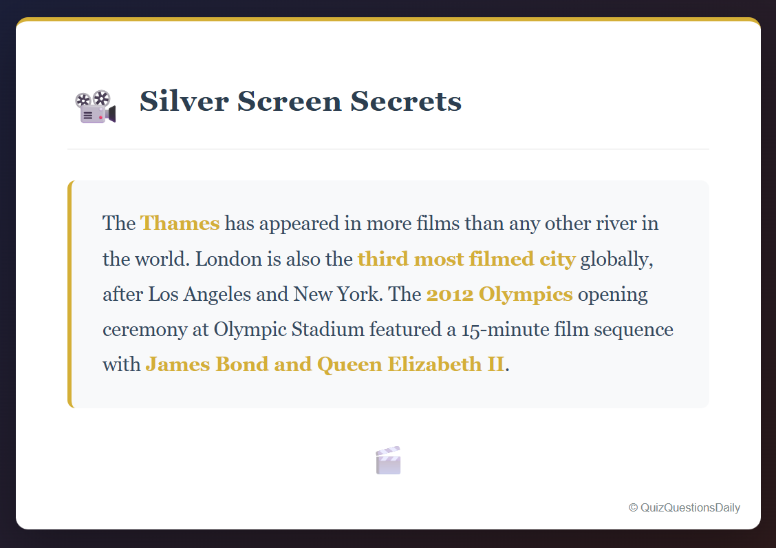 55+ Easy London Quiz Questions and Answers